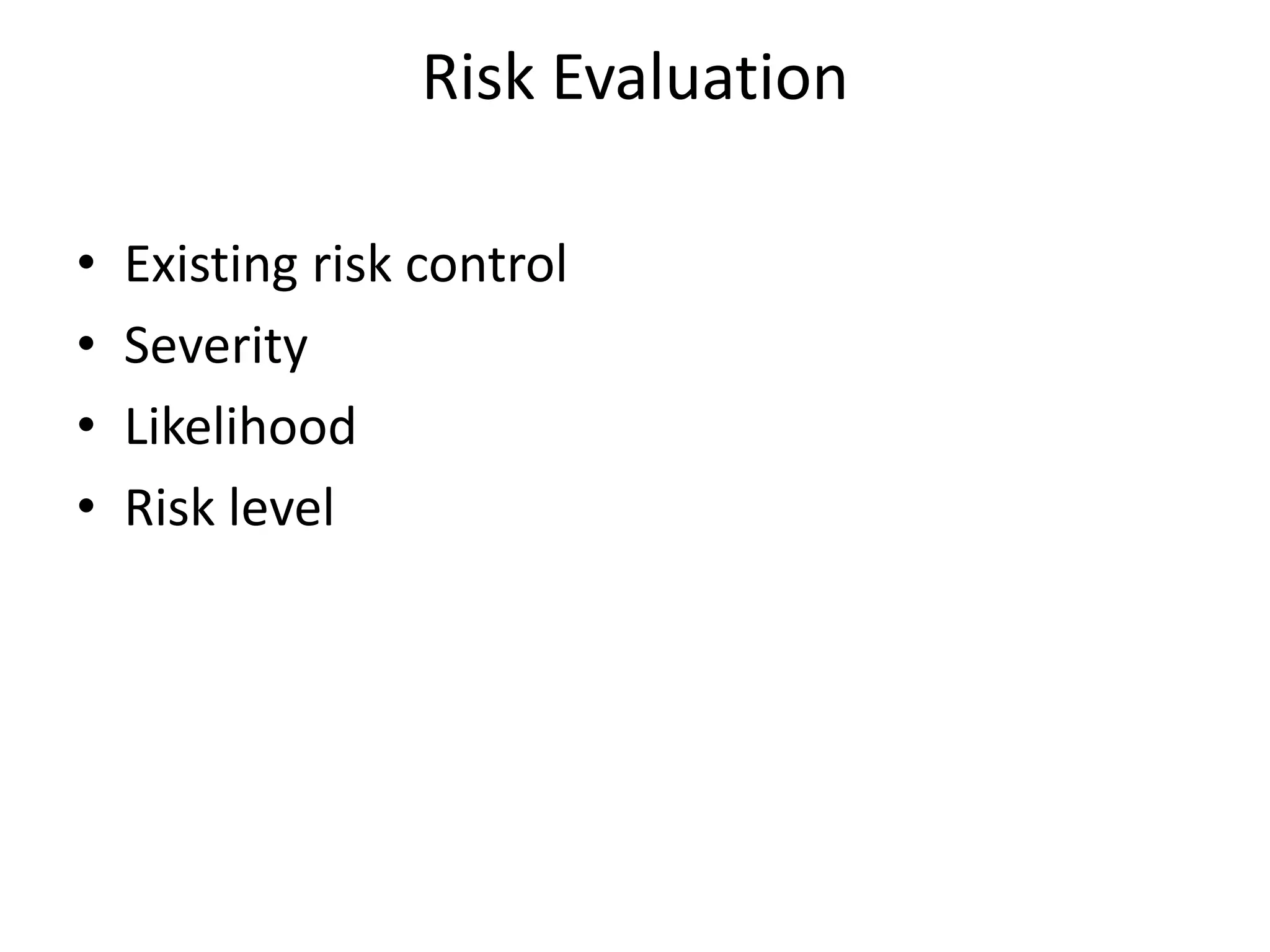 Risk Assessment in a Workplace Transport /Risk assessment for a road ...