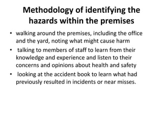 Risk Assessment in a Workplace Transport /Risk assessment for a road ...