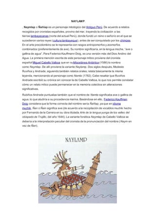 Cultura Lambayeque | DOCX