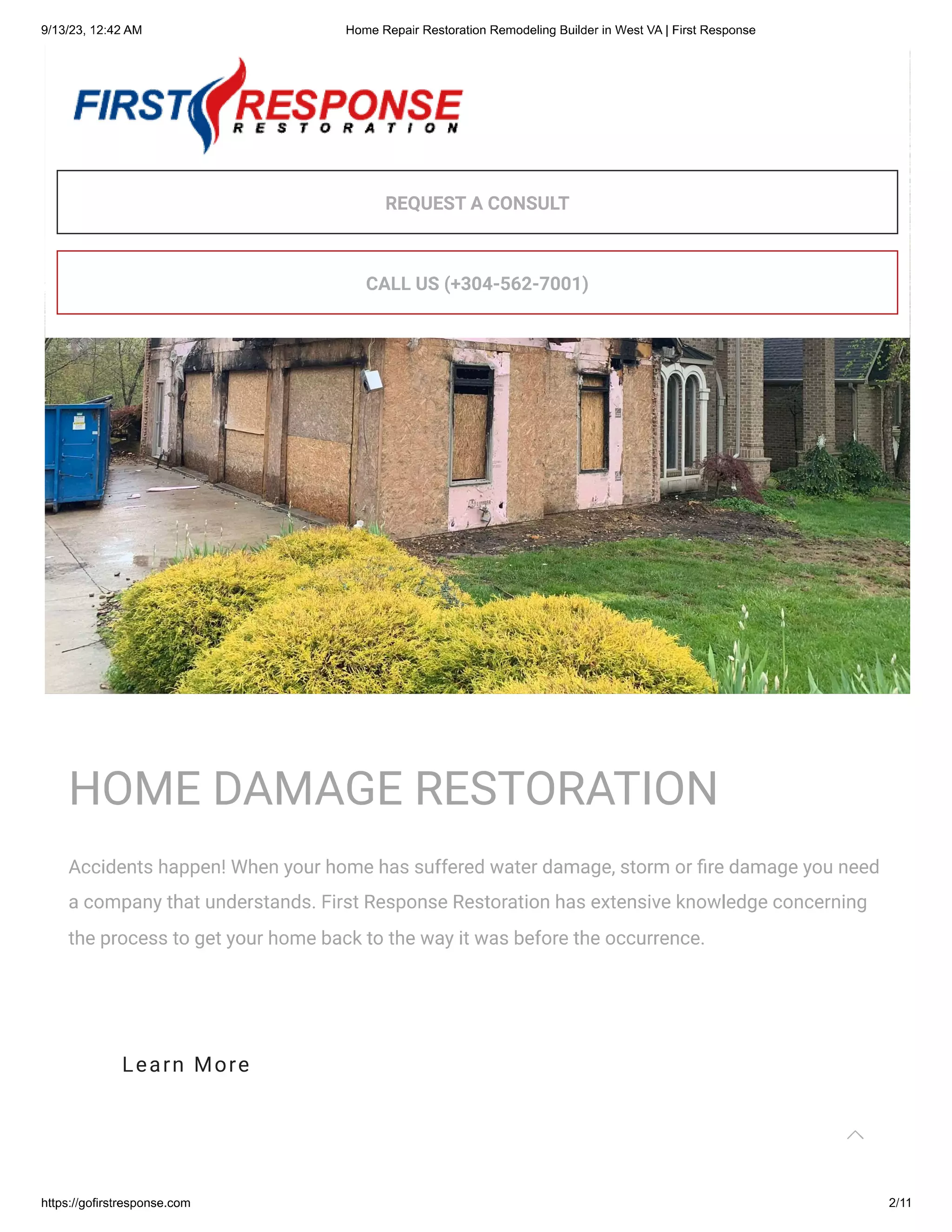 HOME DAMAGE RESTORATION | PDF