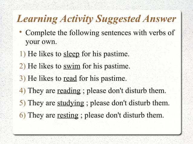 LL Lower Pri A - Action and Mental Verbs | PPT