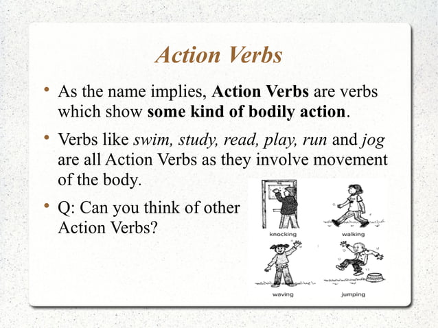 LL Lower Pri A - Action and Mental Verbs | PPT