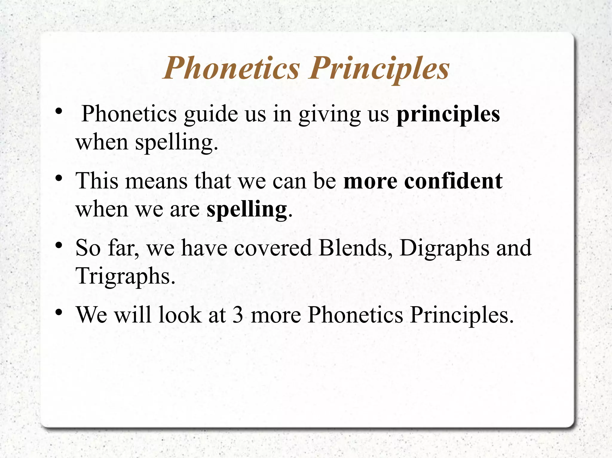 LL Lower Pri C - Phonetics Principles | PPT