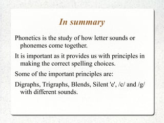 LL Lower Pri C - Phonetics Principles | PPT