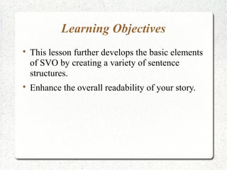 LL Lower Pri D - Changing simple into compound sentences () | PPT | Law