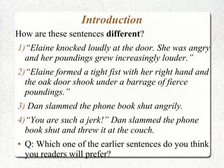 LL Lower Sec - Showing and telling | PPT