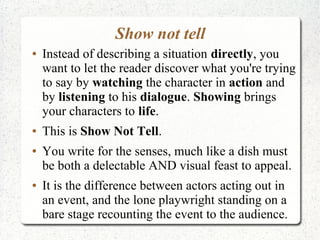 LL Lower Sec - Showing and telling | PPT