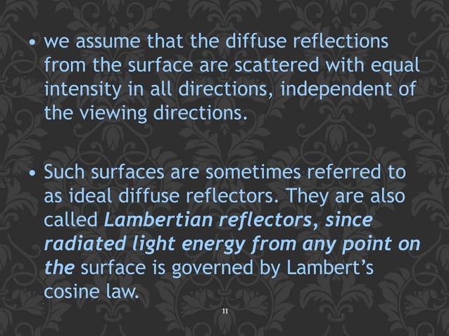 illumination model in Computer Graphics by irru pychukar | PPTX