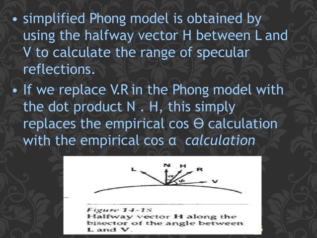 illumination model in Computer Graphics by irru pychukar | PPTX