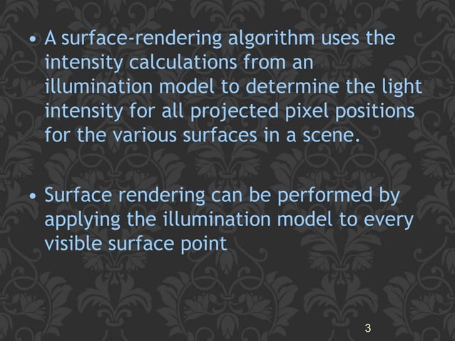 illumination model in Computer Graphics by irru pychukar | PPTX