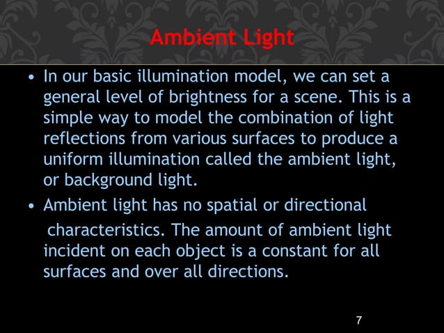 illumination model in Computer Graphics by irru pychukar | PPTX