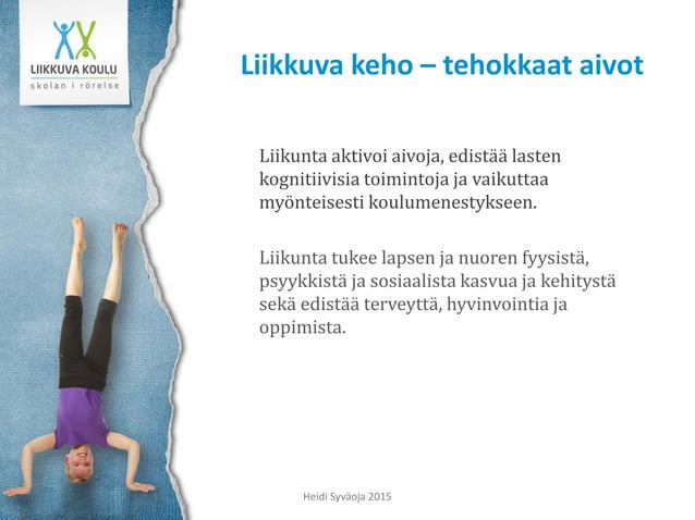 Heidi Syväoja, Liikunnan merkitys oppimiselle | PPT
