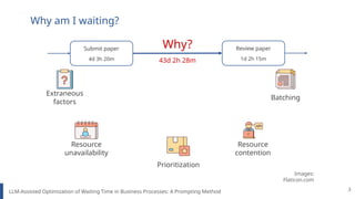 LLM-Assisted Optimization of Waiting Time in Business Processes: A ...