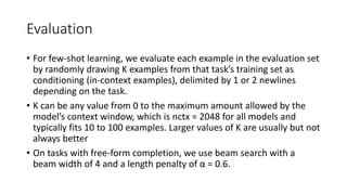 LLM GPT-3: Language models are few-shot learners | PPT