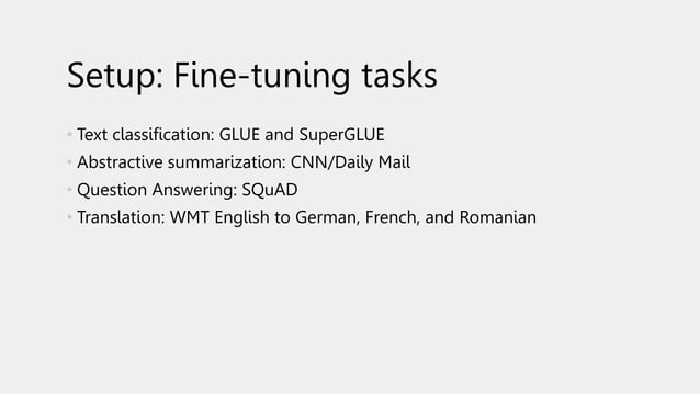 T5: Unified Text to Text Transfer Transformer | PPTX | Computing | Technology & Computing