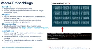 Basics of Generative AI: Models, Tokenization, Embeddings, Text Similarity, Vector Databases | PPT