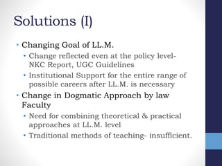 LL.M. in India: A Critical Review | PPTX