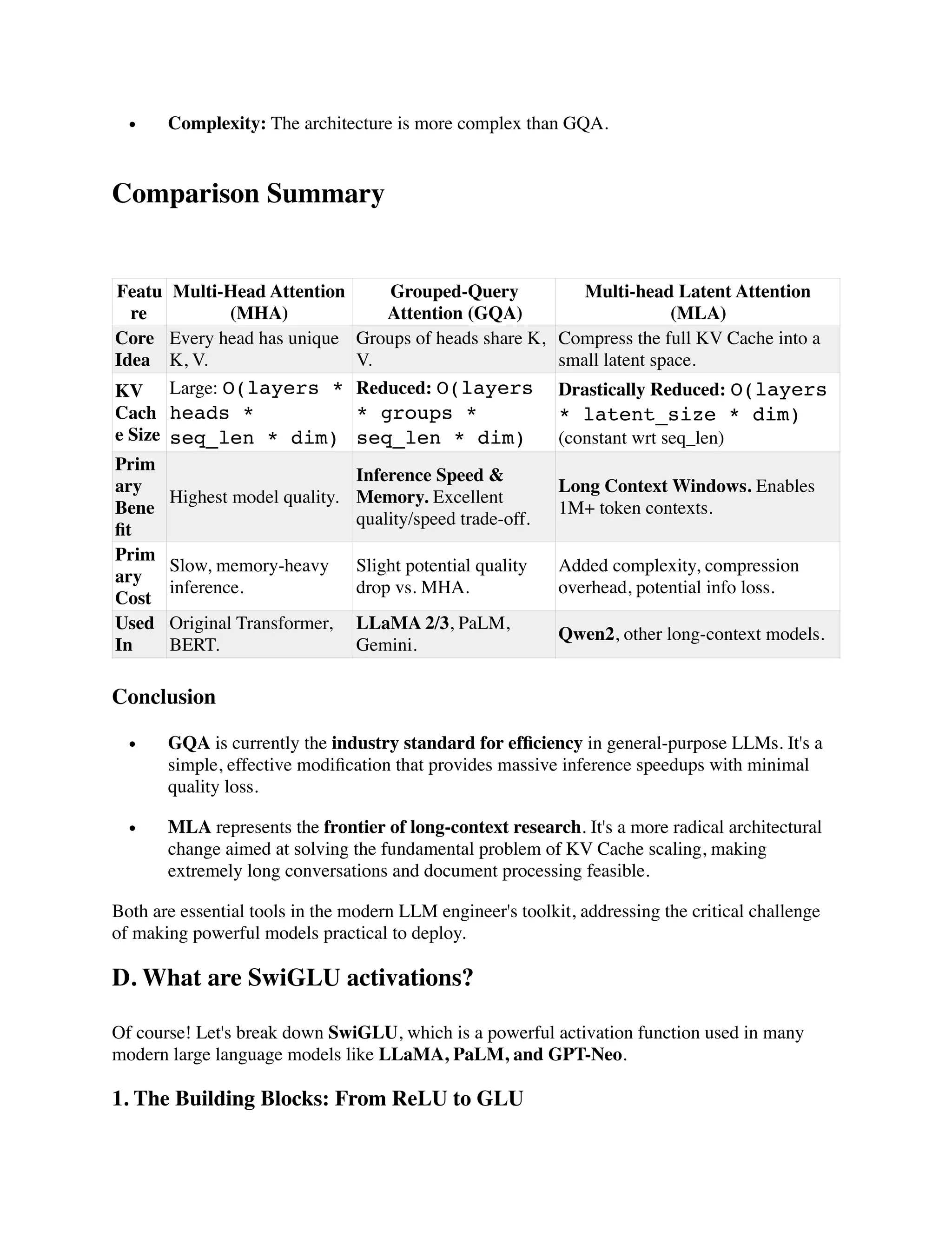 LLM Architecture Terms Defined from Sebastian Raschka's Paper Big LLM ...