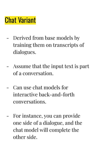 Learn the difference between a LLM model and its variants | PDF | Technology & Computing