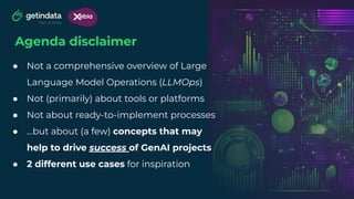 LLMOps: from Demo to Production-Ready GenAI Systems | PDF