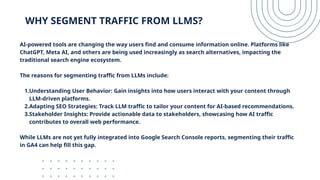 How to Segment LLM Traffic in GA4 and Looker Studio | PPTX