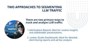 How to Segment LLM Traffic in GA4 and Looker Studio | PPTX