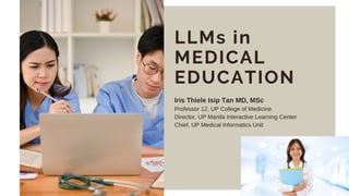 Large Language Models (LLMs) in Medical Education | PDF