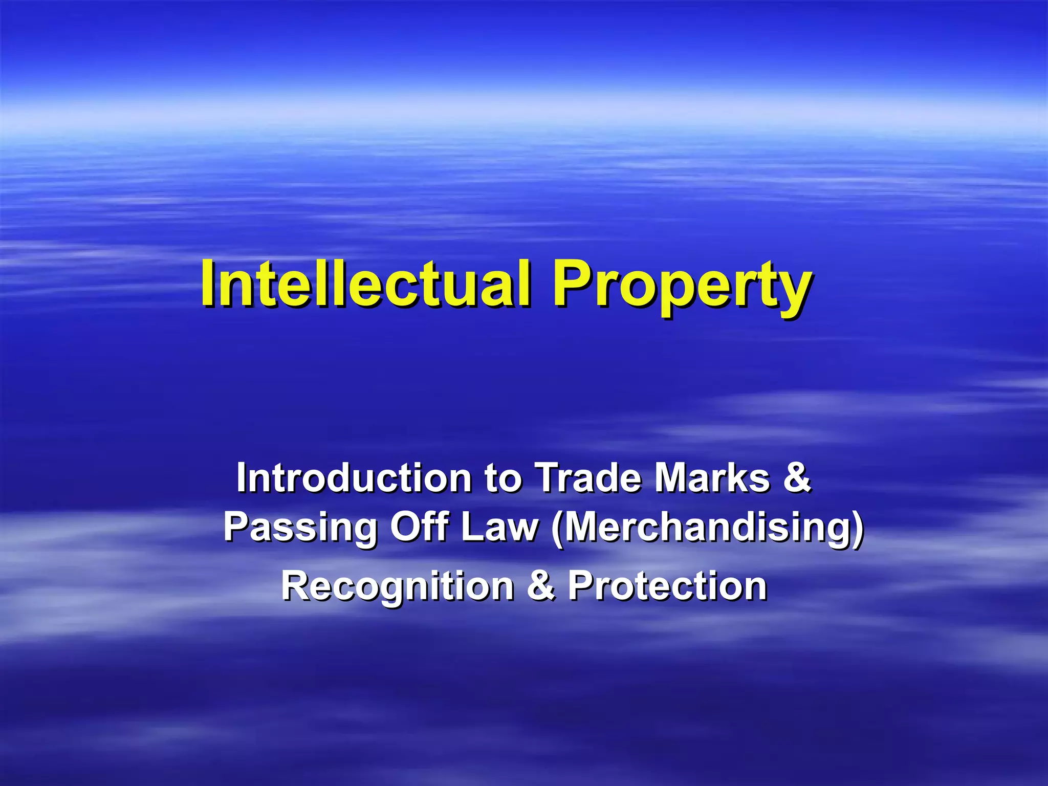 Intellectual Property | PPT | Law