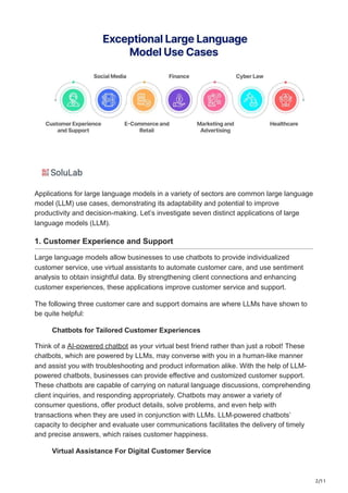 LLM Use Cases and Applications.pdf overview | PDF