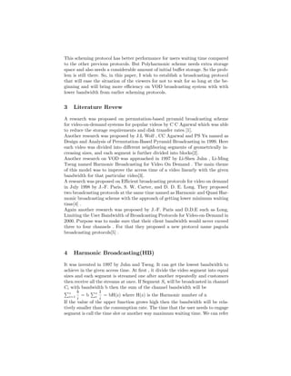 Bandwidth Efficiency on Video On Demand | PDF