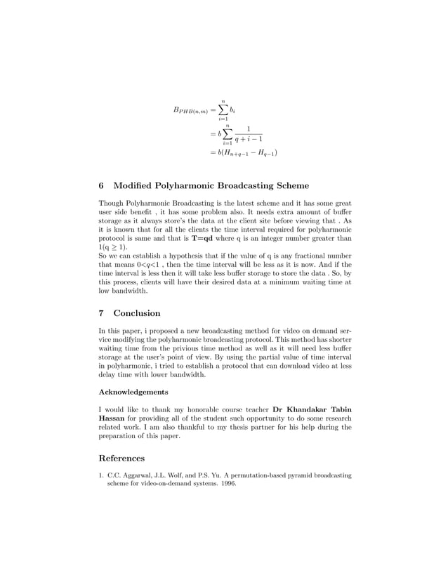 Bandwidth Efficiency on Video On Demand | PDF