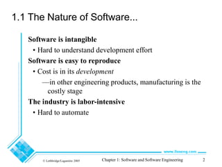 Slides for Chapter 1: Software and Software Engineering; | PPT