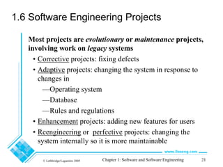 Slides for Chapter 1: Software and Software Engineering; | PPT ...