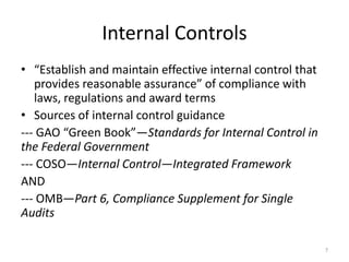 A Primer on OMB's "Uniform Guidance" for Federal Awards | PPT