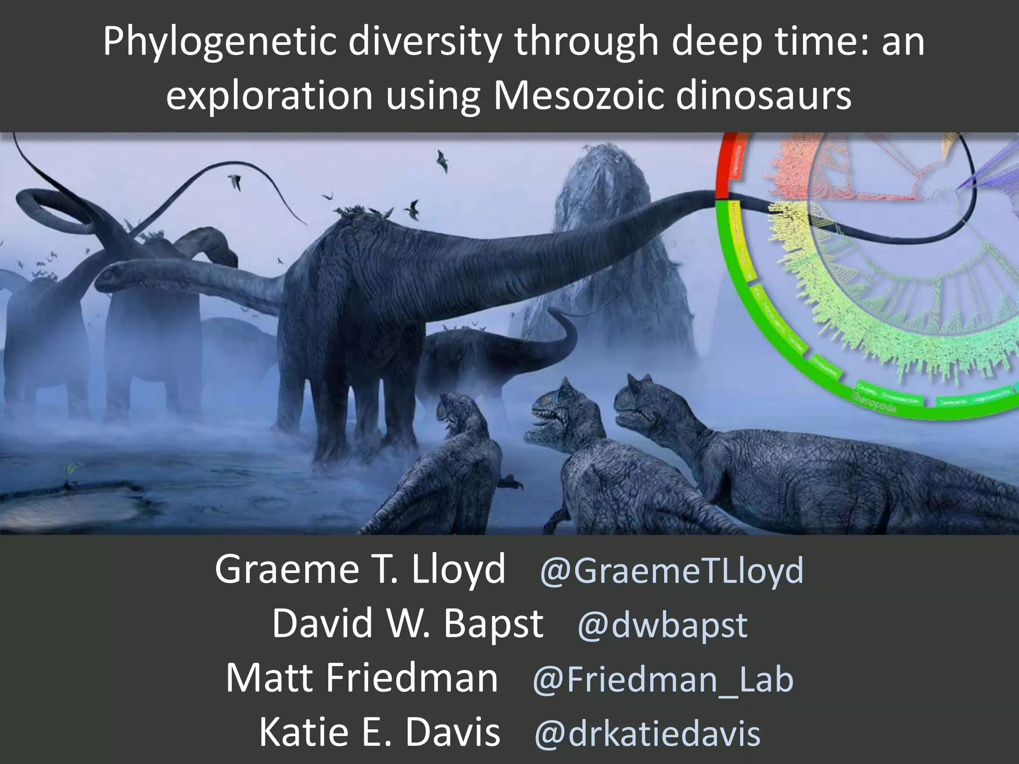 Phylogenetic diversity through deep time: an exploration using Mesozoic ...