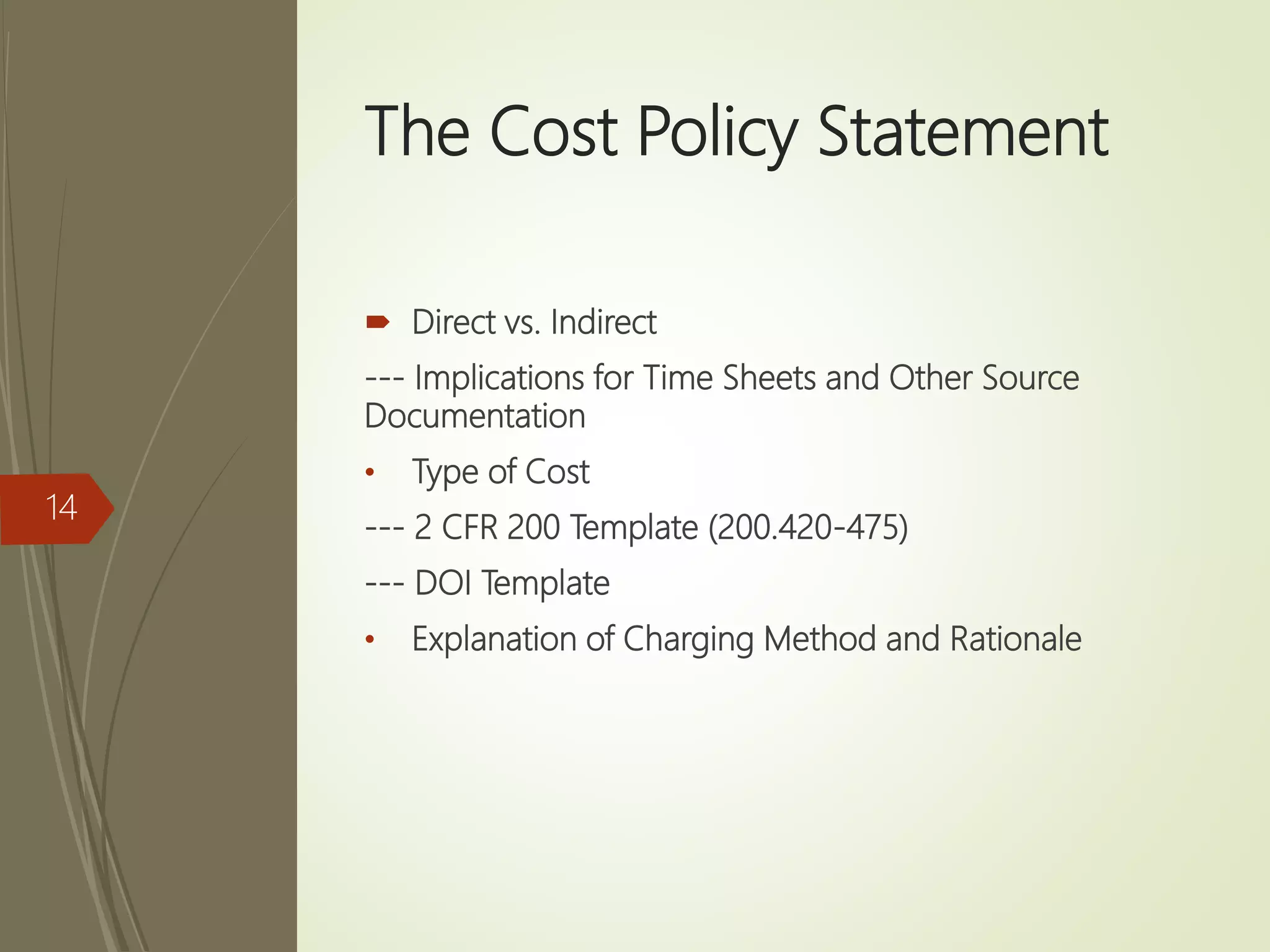 Sharpening Your Indirect Cost Recovery Skills | PPTX