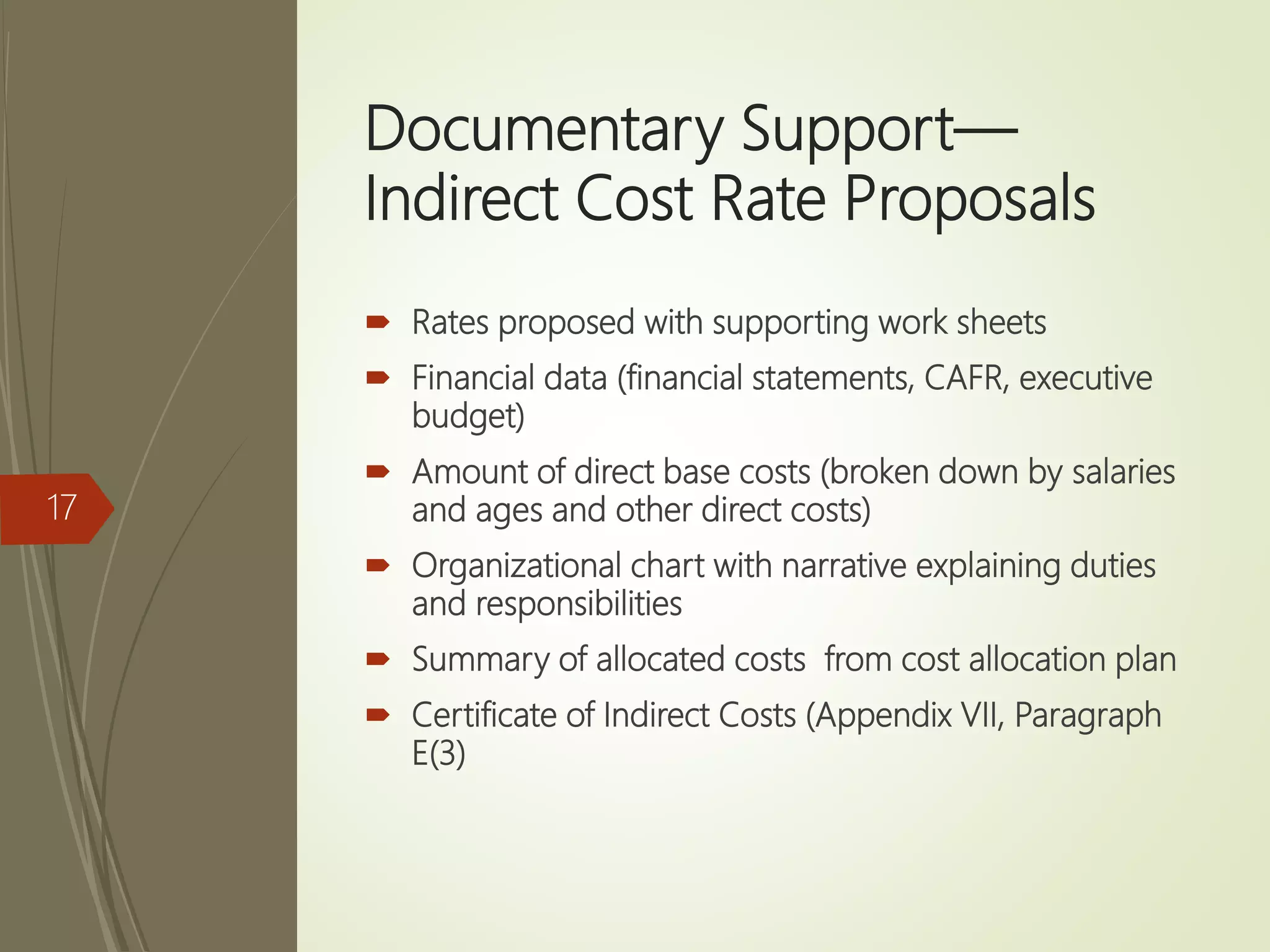 Sharpening Your Indirect Cost Recovery Skills | PPTX