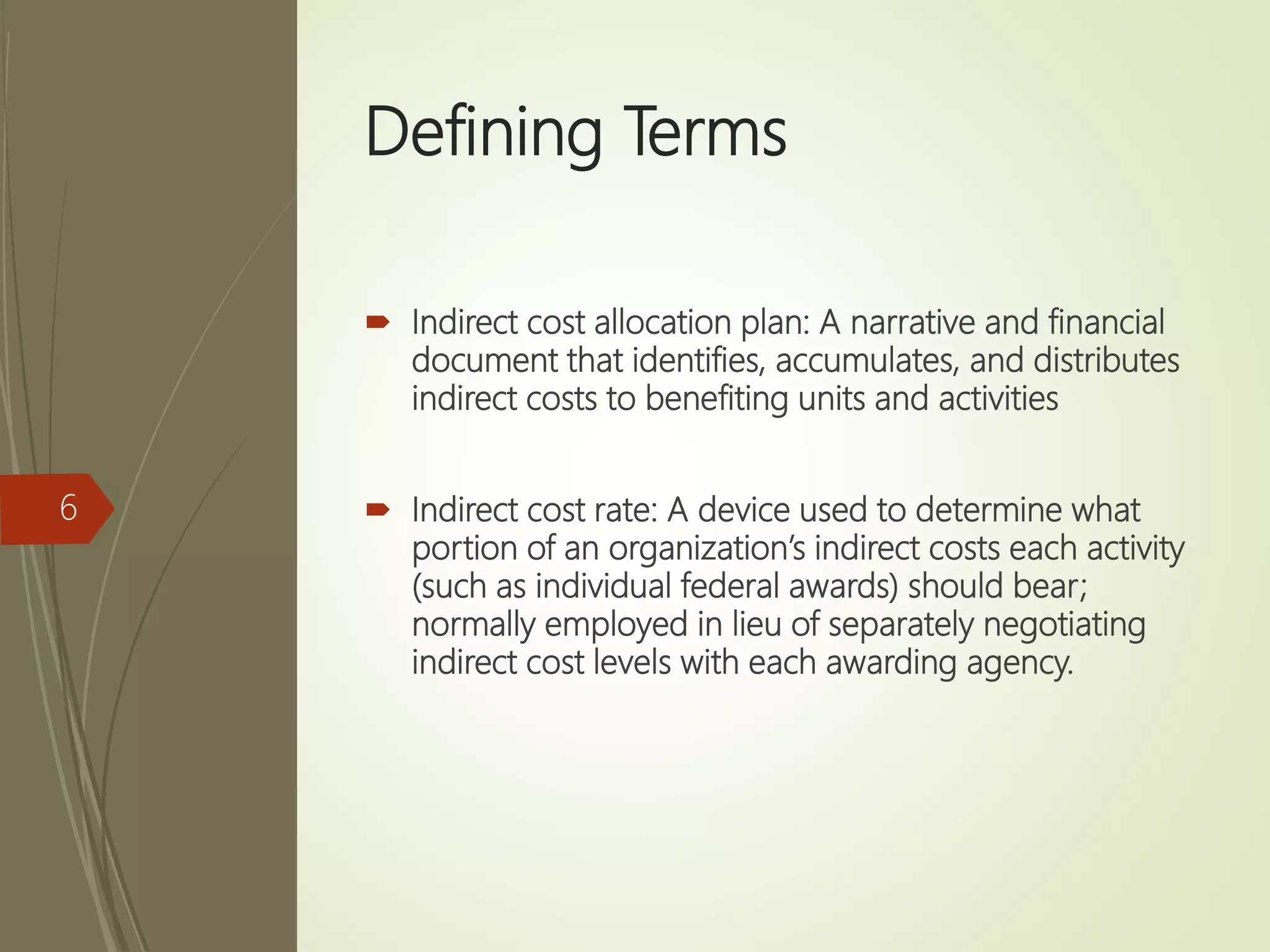 Sharpening Your Indirect Cost Recovery Skills | PPTX