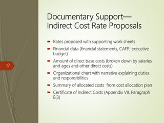 Sharpening Your Indirect Cost Recovery Skills | PPT