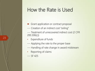 Sharpening Your Indirect Cost Recovery Skills | PPTX