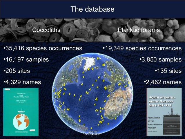 Comparing the deep sea rock and fossil records of coccolithophores an…