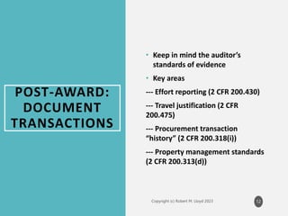 QUICK IMMERSION IN OMB's UNIFORM GUIDANCE | PPTX