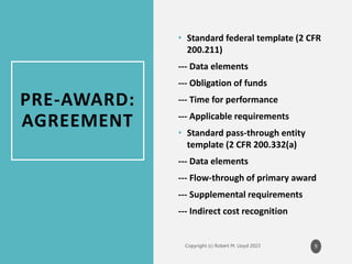 QUICK IMMERSION IN OMB's UNIFORM GUIDANCE | PPTX