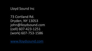 Lloyd sound interview | PPTX | Human Resources | Business