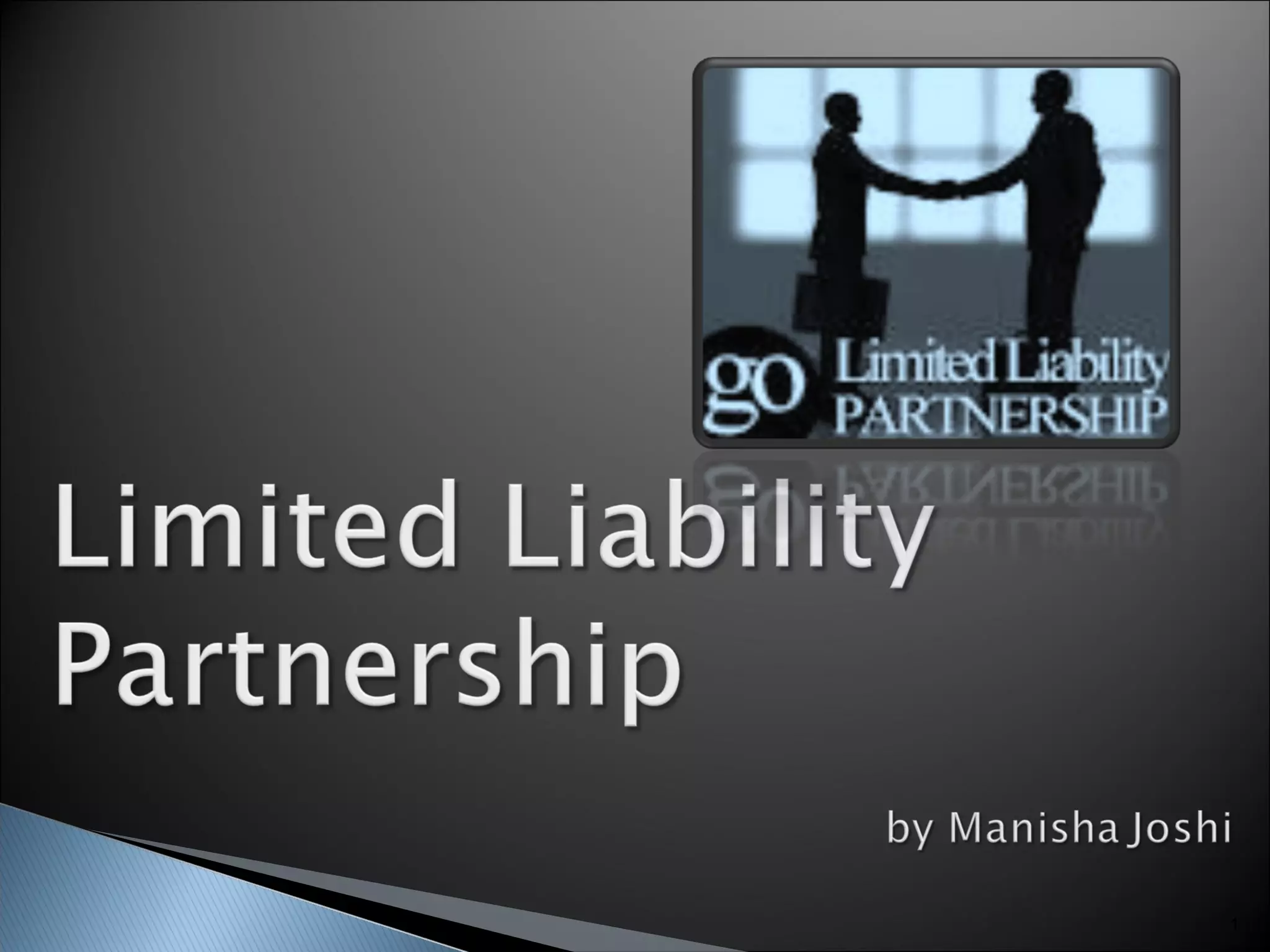Limited liability Partnership (LLP) | PPT