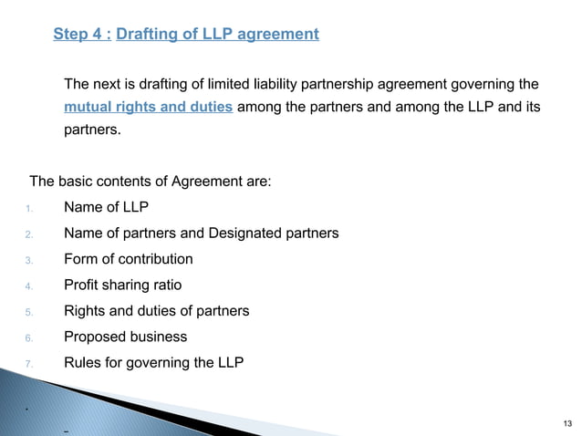 Limited liability Partnership (LLP) | PPT