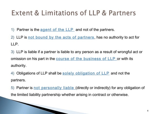 Limited liability Partnership (LLP) | PPT