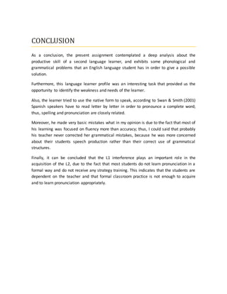 Language Learner Profile | DOCX