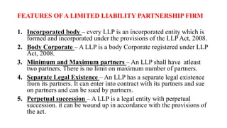 LIMITED LIABILITY PARTNERSHIP ACT, 2008 | PPTX