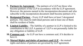 LIMITED LIABILITY PARTNERSHIP ACT, 2008 | PPTX